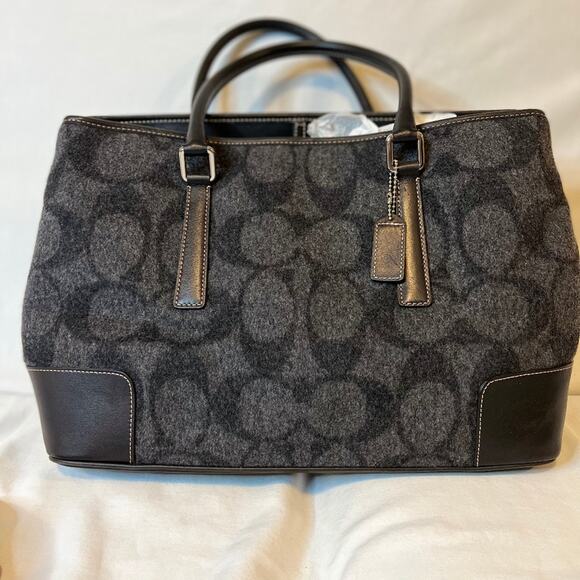 Coach | Bags | Coach Insignia Wool Handbag Academia | Poshmark